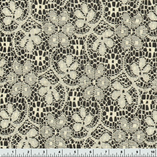 2254 Ivory, Allover Lace Fabric, American Lace for Less